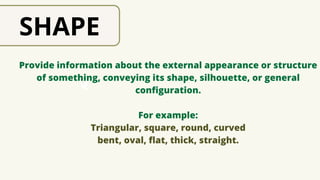 Adjectives for beginners or any students | PDF