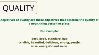 Adjectives for beginners or any students | PDF