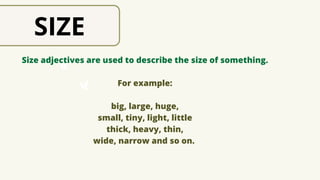 Adjectives for beginners or any students | PDF