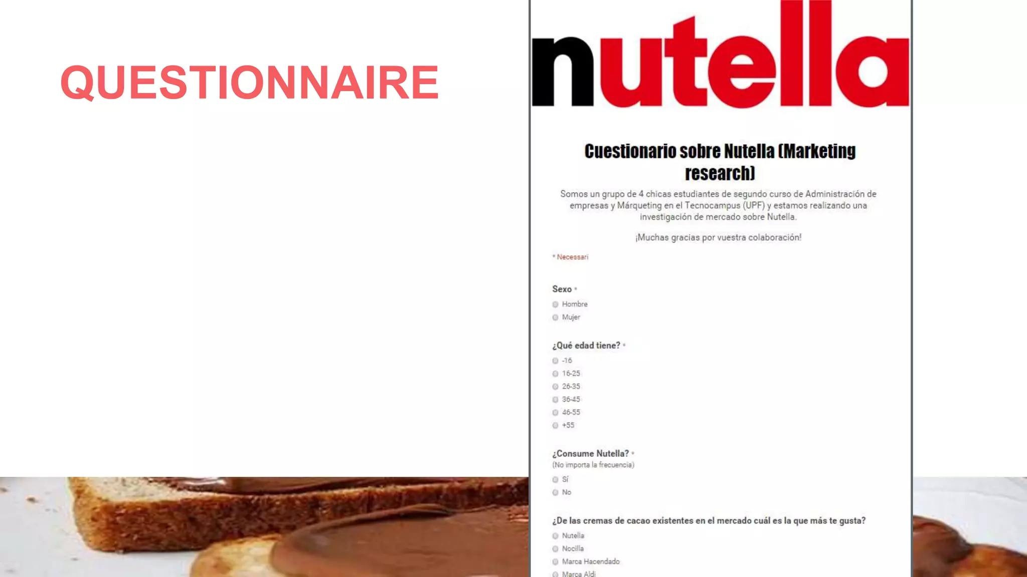 NUTELLA - Marketing Research | PPTX