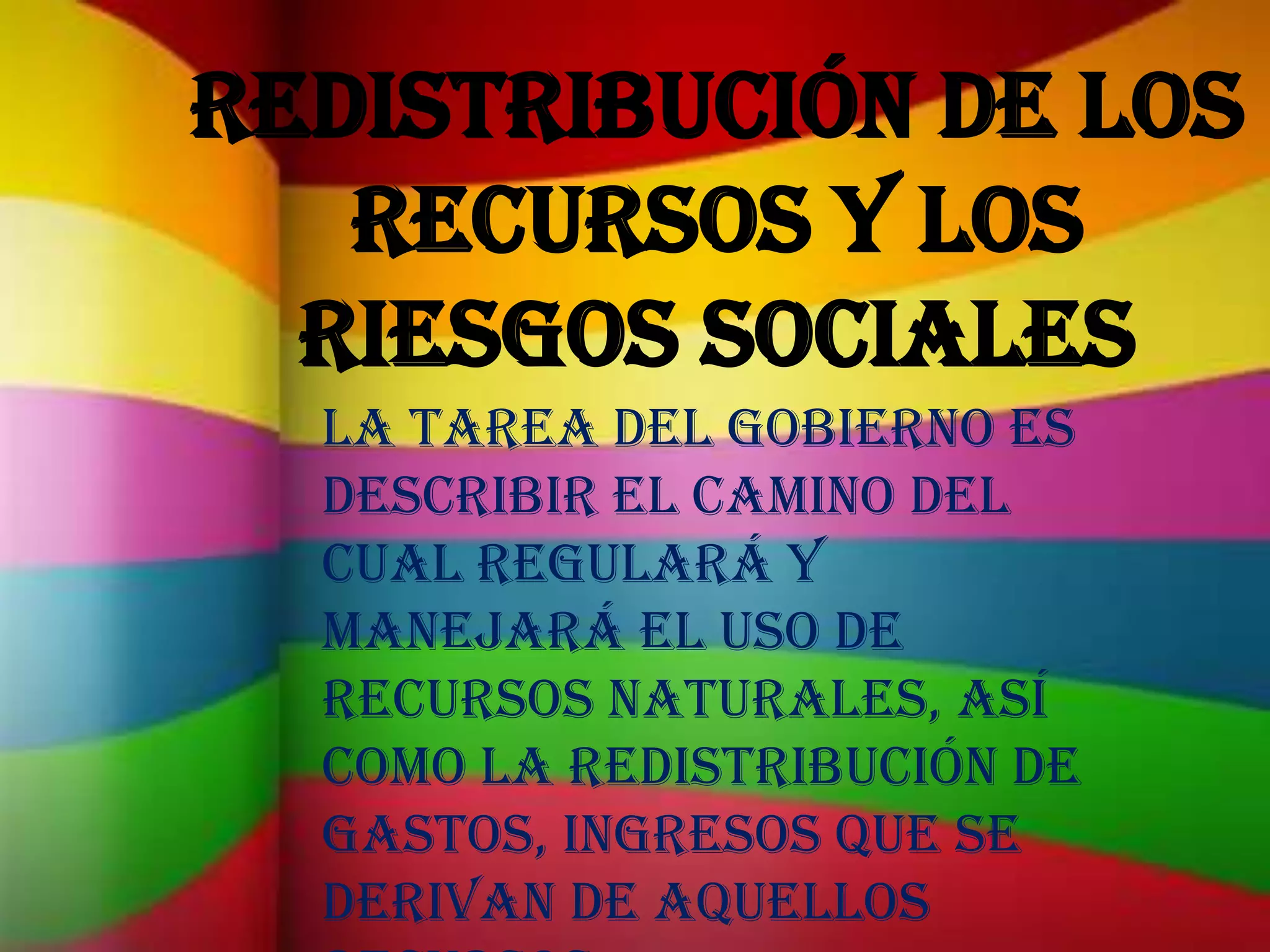 Redistribución de los recursos | PPTX