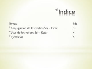 Presentación verbos ser y estar | PPTX