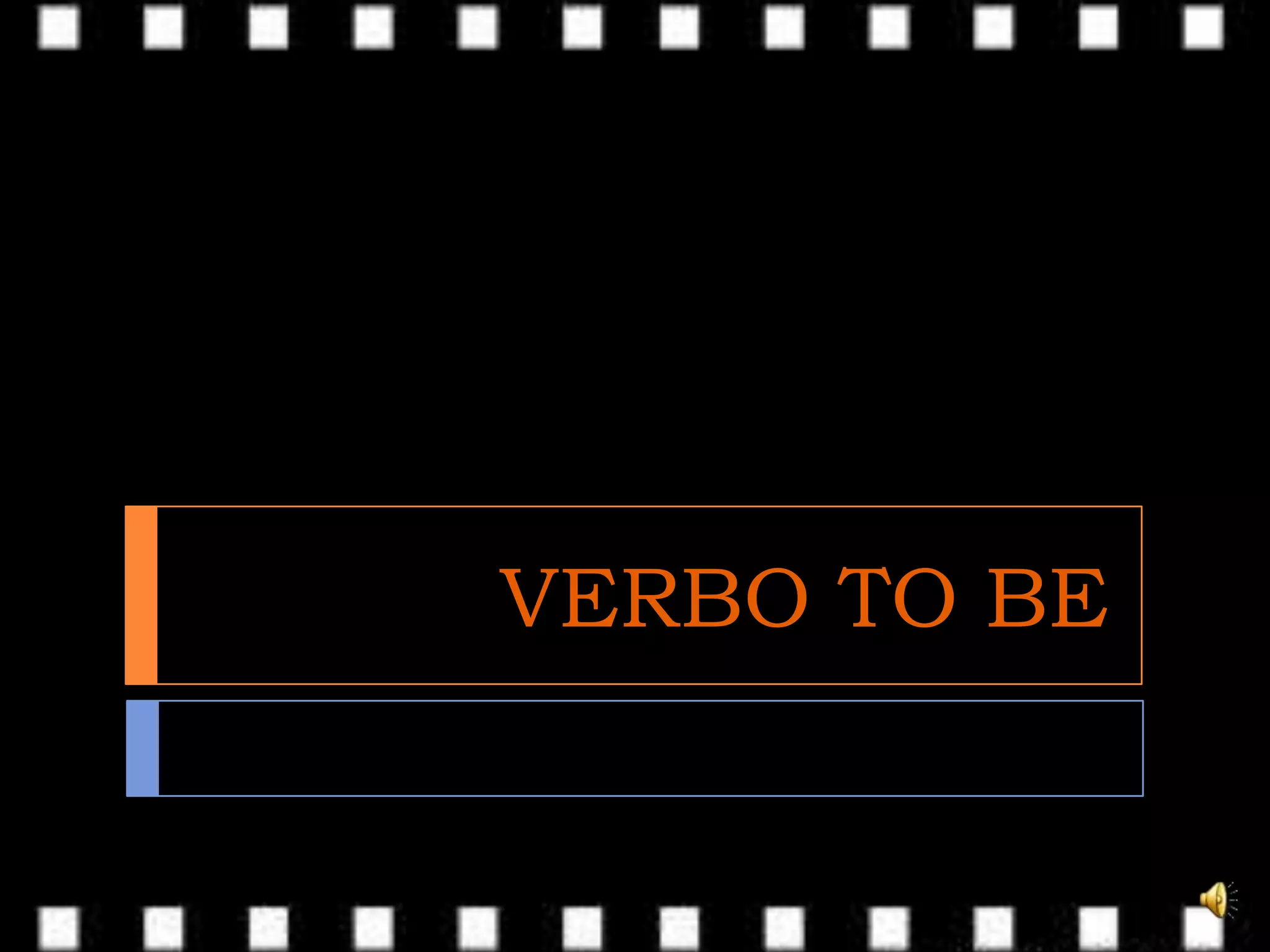 Presentación verbo to be | PPSX