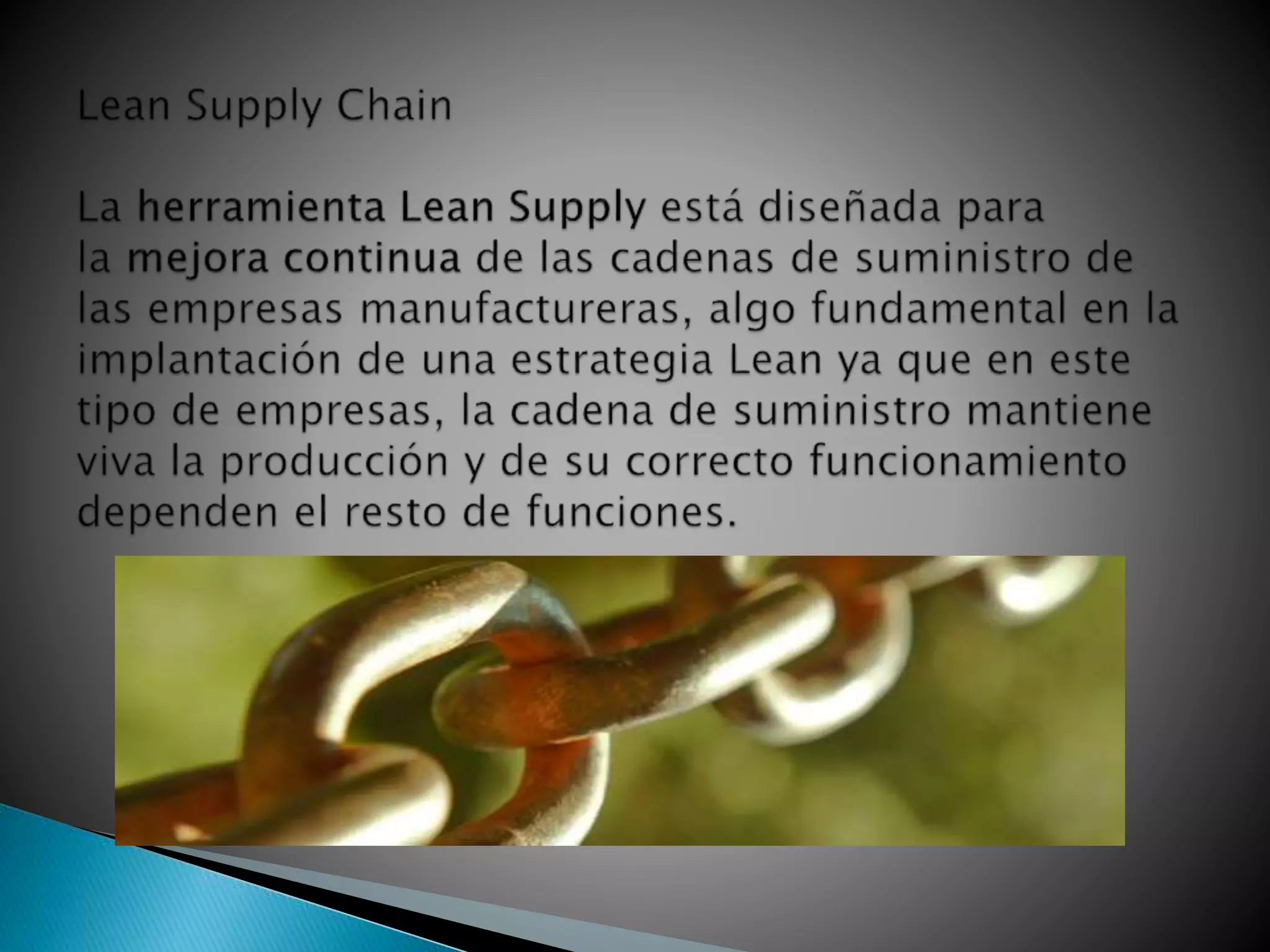 Presentación vsm, lean supply chain, tecnologias de grupos | PPTX