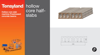 Hollow core slab machines - Concrete slabs & beams | PDF