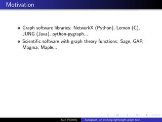 Autograph: an evolving lightweight graph tool | PDF