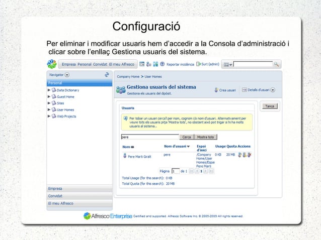 Presentacio alfresco | ODP