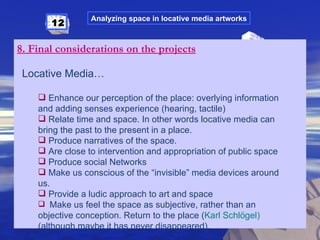 Analyzing space in locative media artworks | PPT | Modern Art | Fine Art