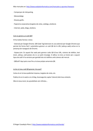 Presentacio del codi QR | PDF