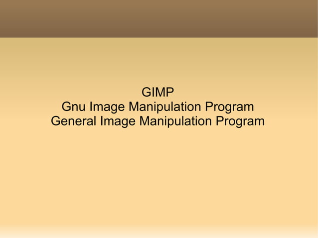 Presentacio gimp perspectiva historica | ODP | Photo Editing Software | Computer Software and ...