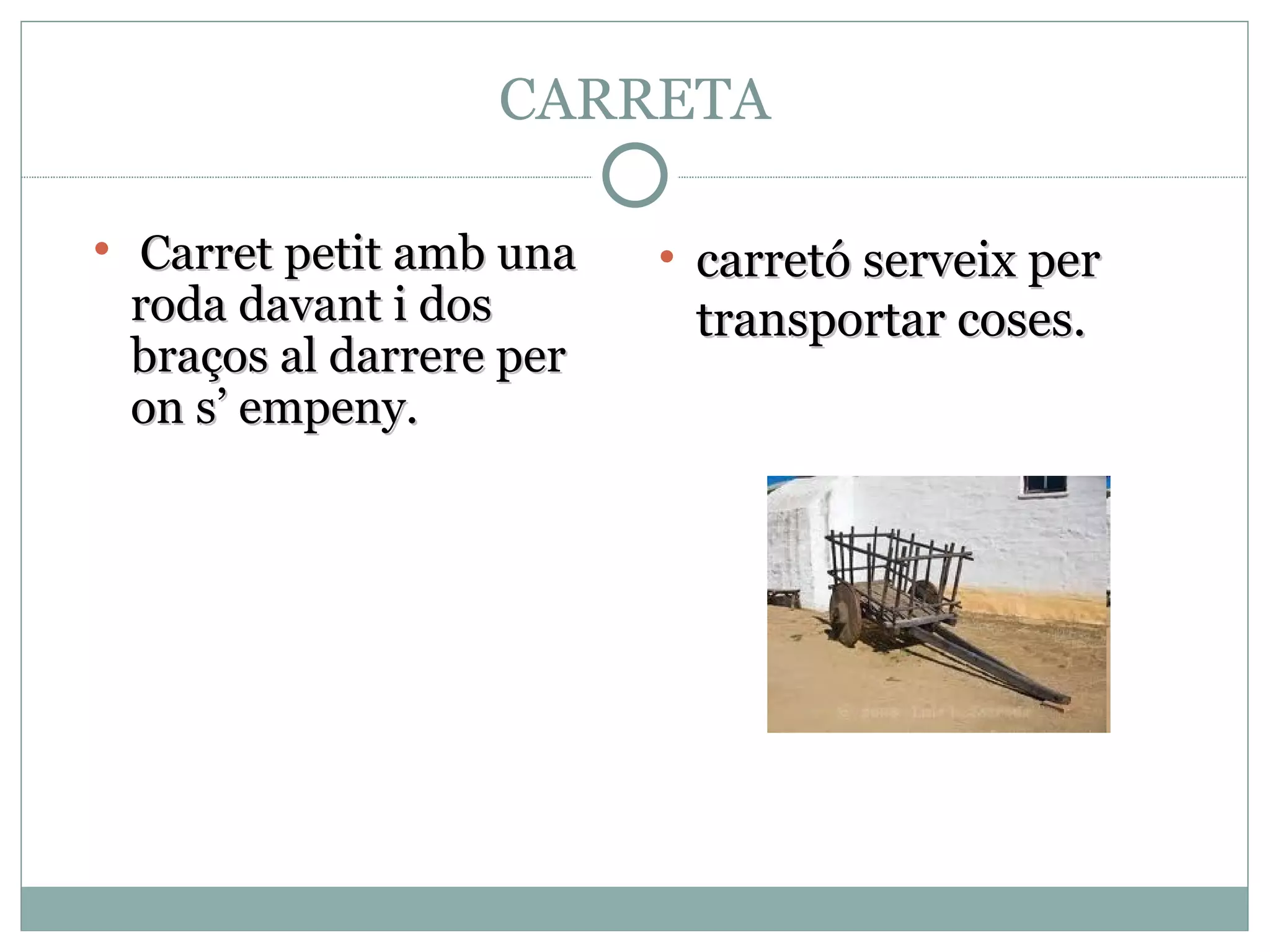 Les eines de l'hort. Grup 1 | PPT