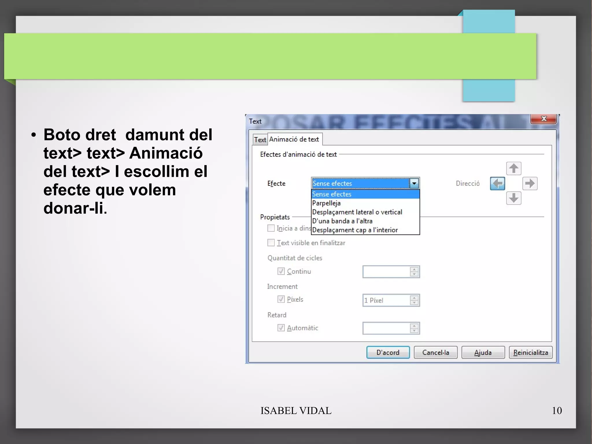 presentació libreoffice impress | ODP