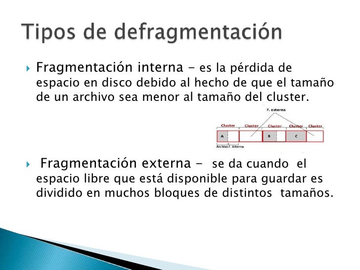 Fragmentacion y defragmentacion