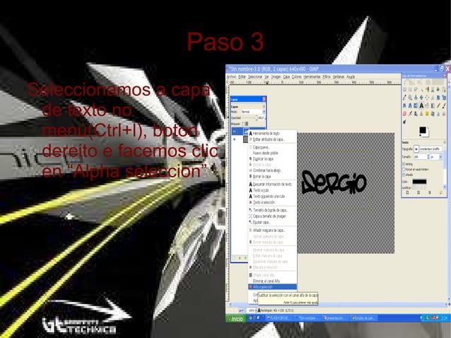 como hacer un graffiti con el Gimp | PPT