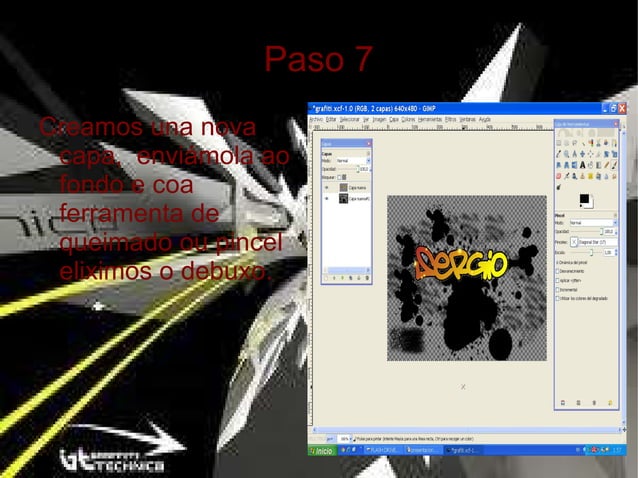 como hacer un graffiti con el Gimp | PPT