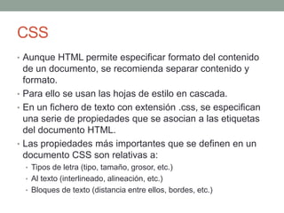Lenguajes de Marcas en EntornosWeb | PPT