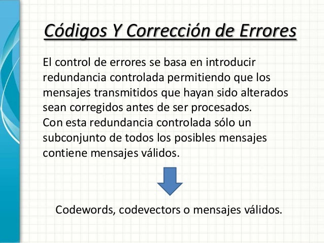 Codigos Corrector de Errores