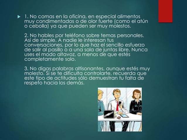 Etiquetas Para Comportarse En La Oficina Ppt