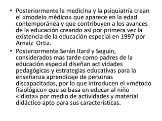 Proceso evolutivo de la inclusión | PPTX