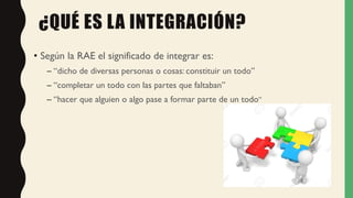 Términos integración vs inclusión | PDF