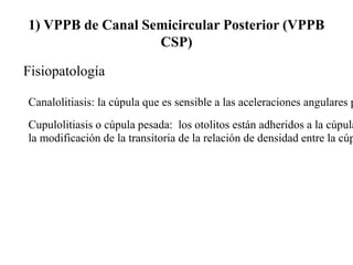 Vértigo posicional paroxístico benigno | PPTX