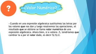 Expresiones Algebraicas | PPTX | Science