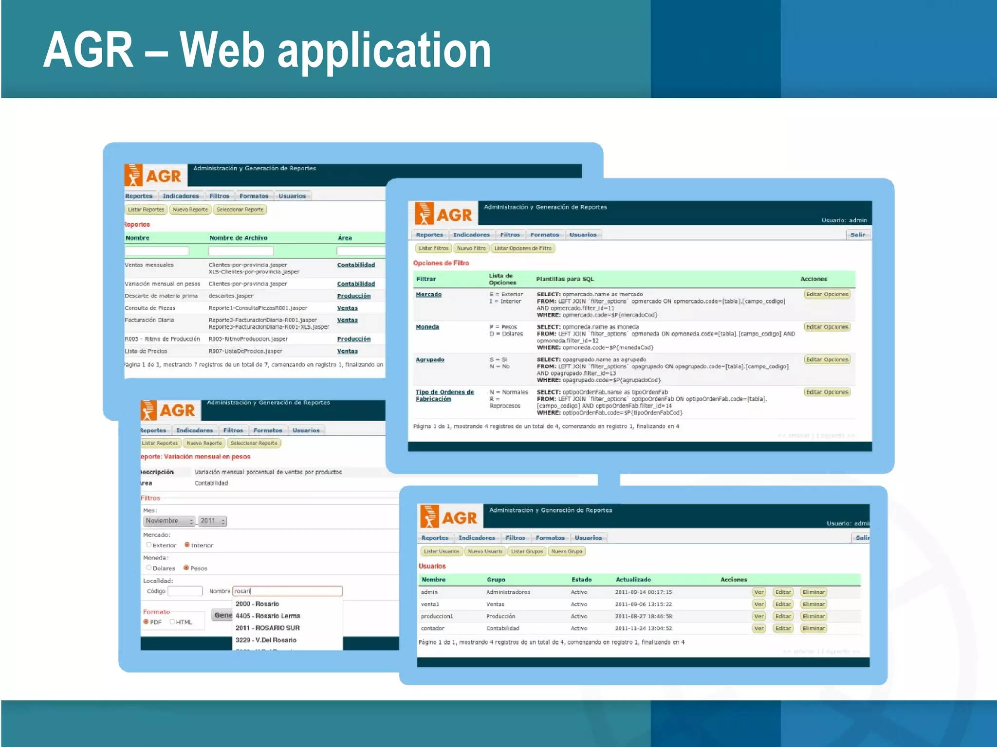 AGR - Simple Report Manager | PPT