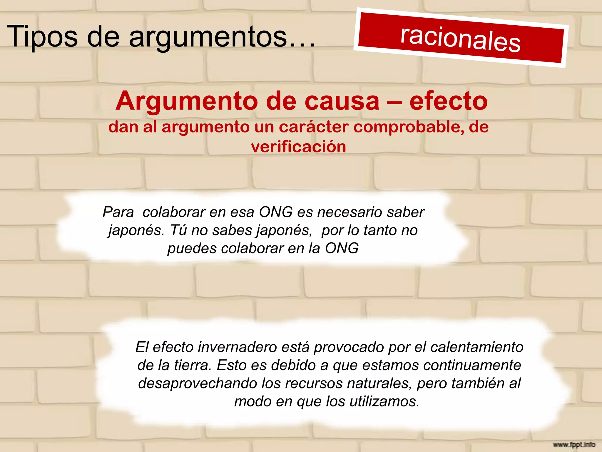 Presentacion argumentacion | PPSX
