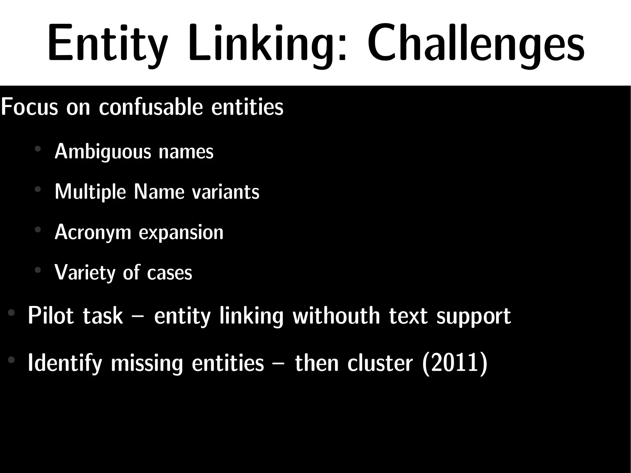Combining Similarities and Regression for Entity Linking. | PPT | Free Download