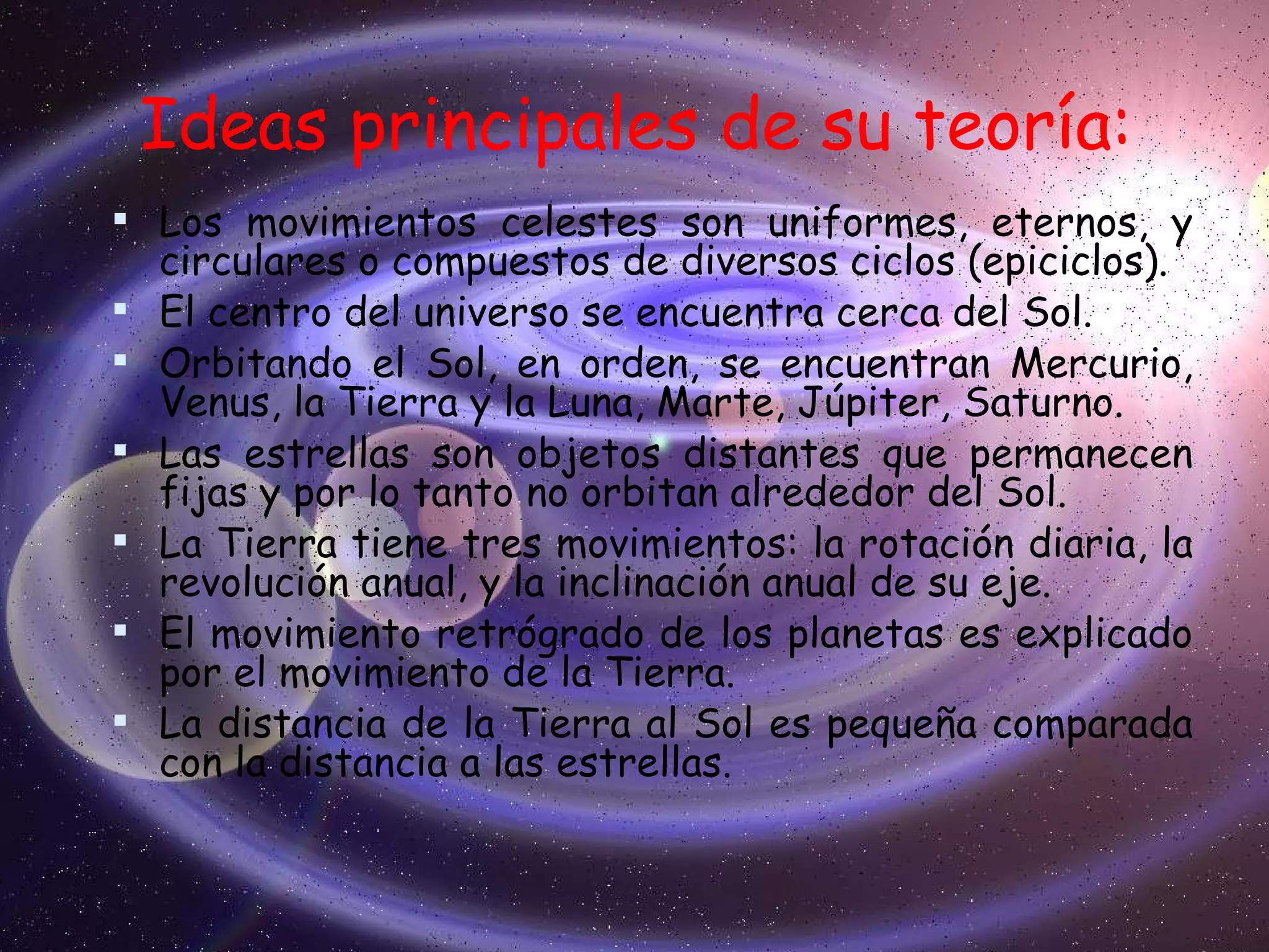 Presentacion Copernico 2003 | PPT | Space and Astronomy | Science