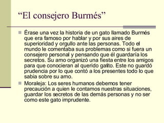 Presentacion De Fabulas Espanol | PPT
