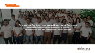 Presentación Defontana Software ERP 100% Web - 2019 | PPTX