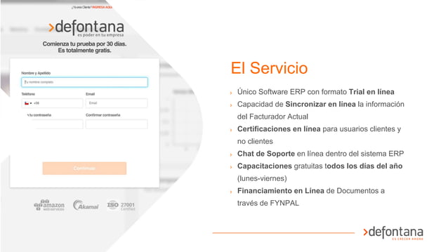 Presentación Defontana Software ERP 100% Web - 2019 | PPTX | Computing ...