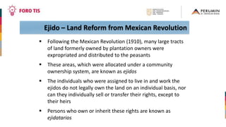 Mexico Ejido Governance and Resettlement | PPTX