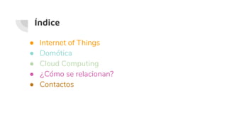 Proyecto Final (IoT, Cloud Computing, Domotica) | PDF | Internet | Computing