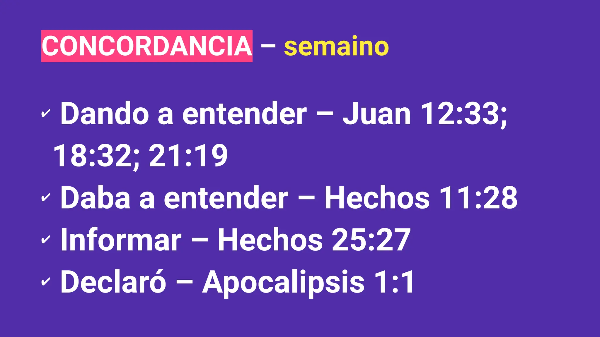 📗 [Presentación] La palabra griega semaino (entender) | PDF