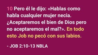 🛐 [Presentación] Procuremos no pecar con nuestros labios | Job 2:10 | PDF