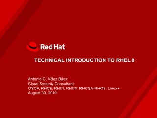 Technical Introduction to RHEL8 | PPT