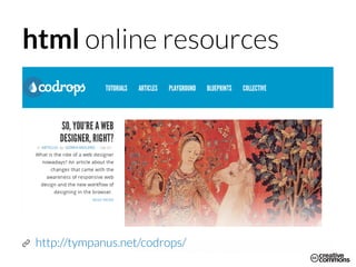 Introduction to HTML5+CSS | PPT