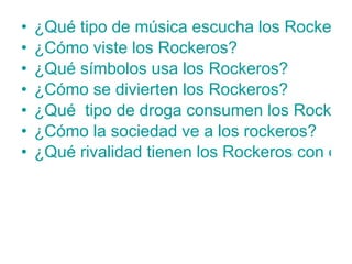 11ºA ROCKEROS TRIBUS URBANAS | PPT