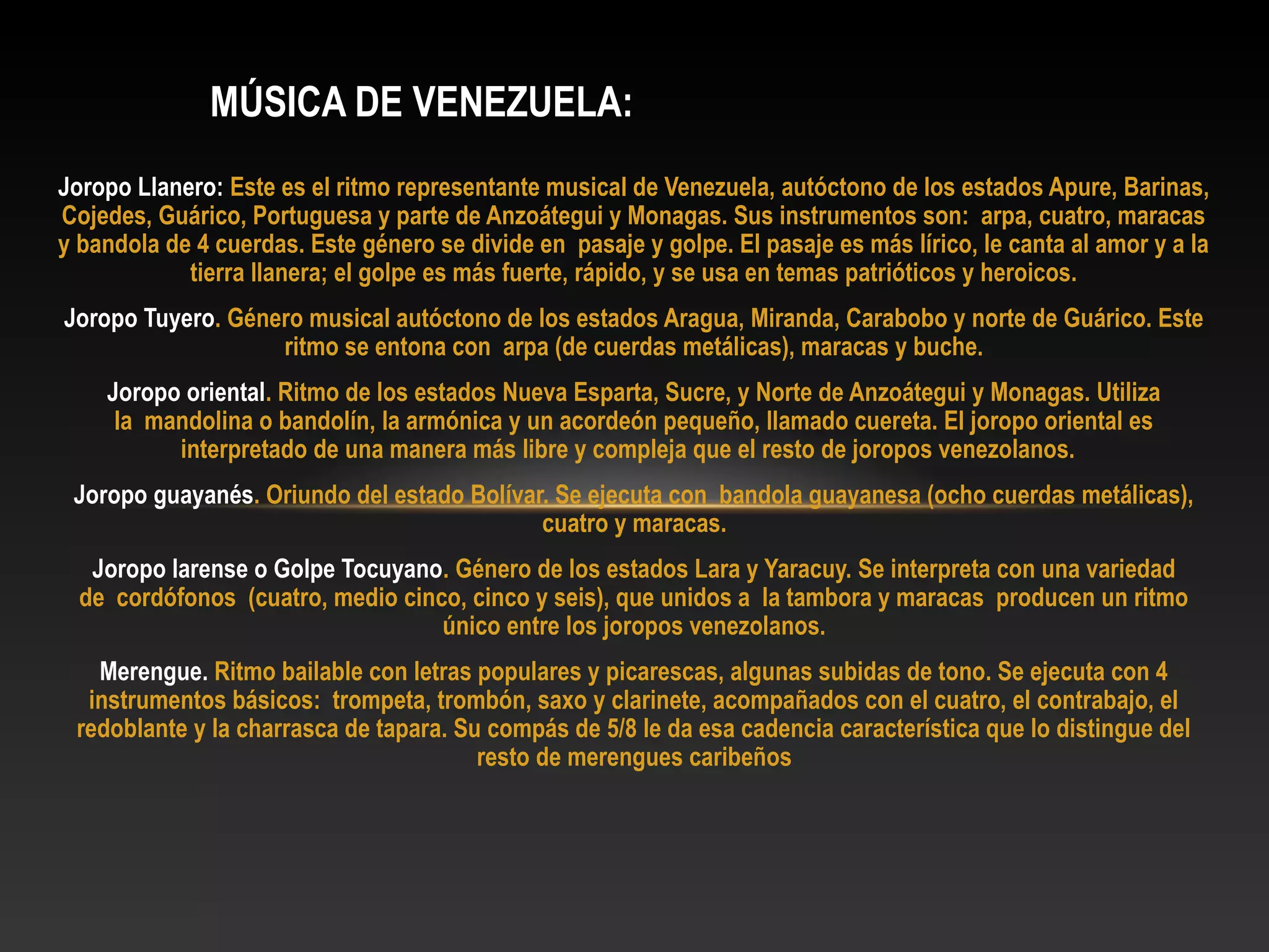 manifestaciones culturales de Venezuela | PPT