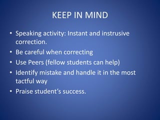 Correcting Students | PPT