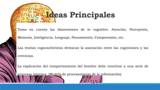Cognoscitivismo. Teorías del aprendizaje | PPTX