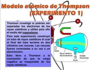 Experimento De Rayos Catódicos De Thomson