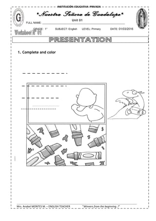 Presentacion 1ero | DOC