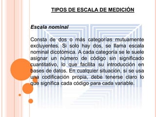 Escalas de Medición. Estadística | PPTX