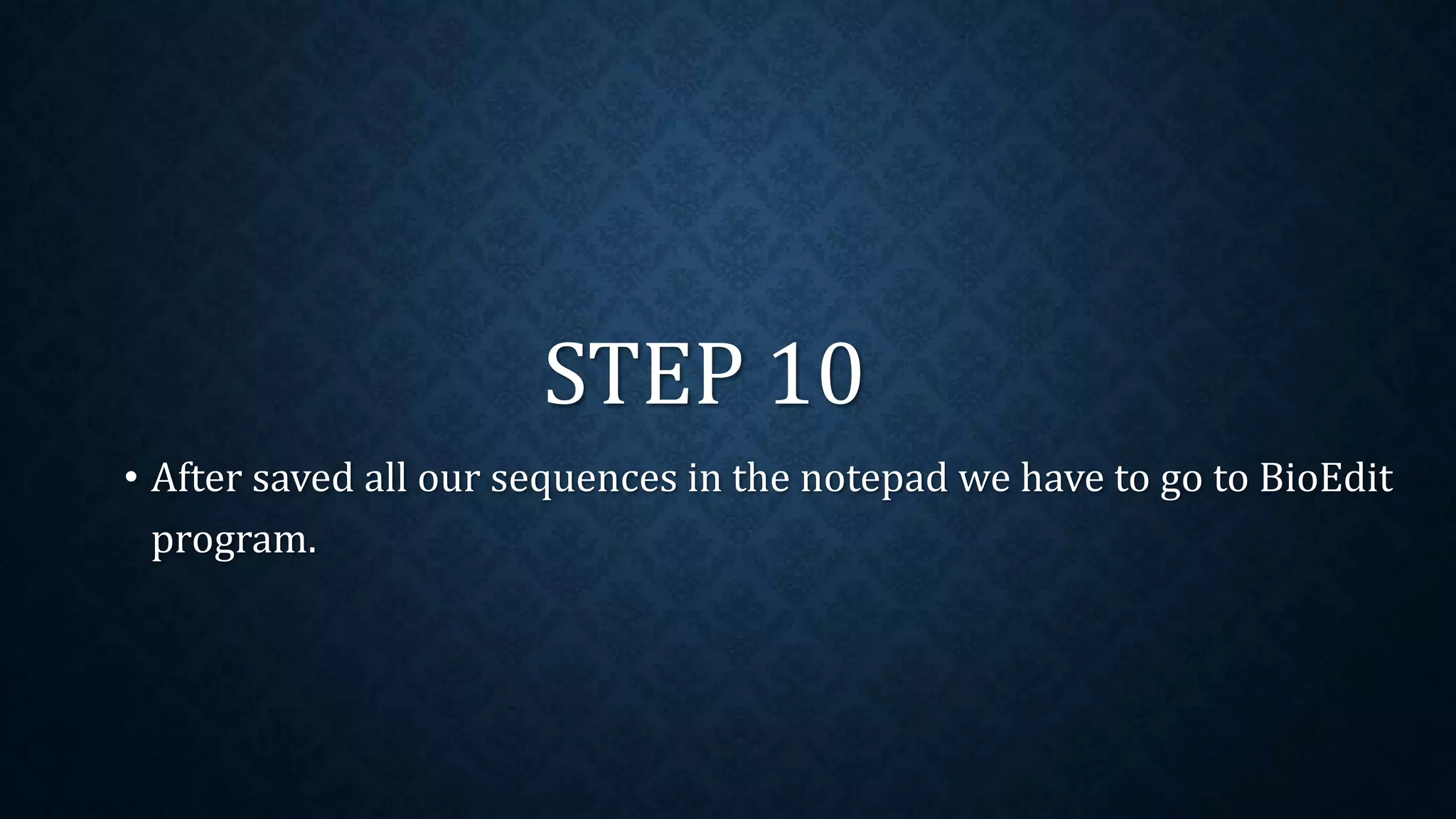 Bioinformatics Analysis of Nucleotide Sequences | PPTX