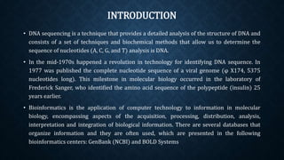 Bioinformatics Analysis of Nucleotide Sequences | PPTX