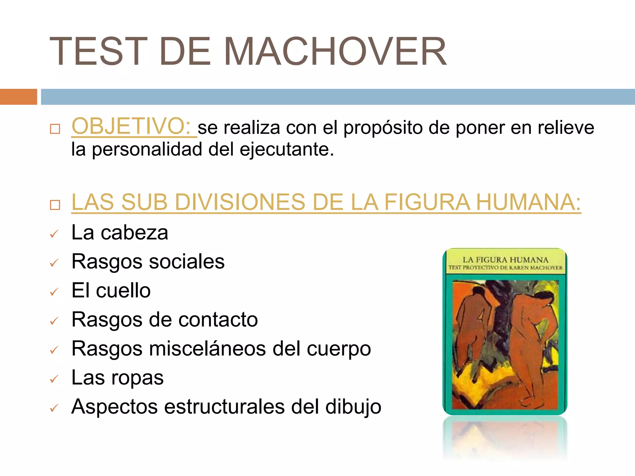 Test de Machover, Grafológico, de colores y Rorschach | PPT