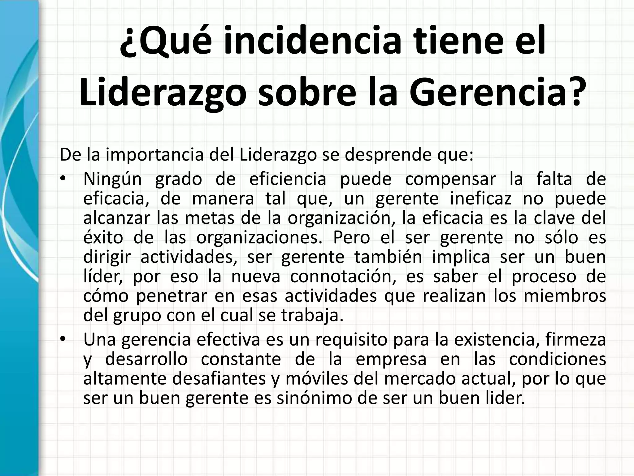 Gerencia / Liderazgo | PPT